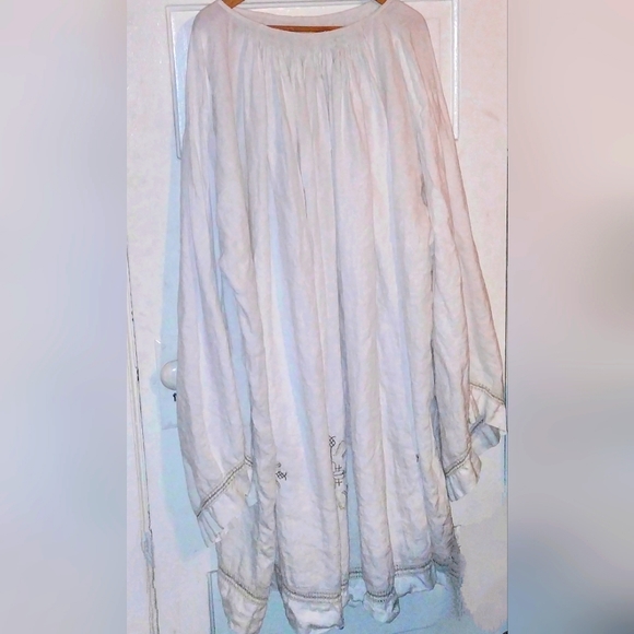 Other | Antiquevintage Chamise Night Dress Alb French Embroidery And ...